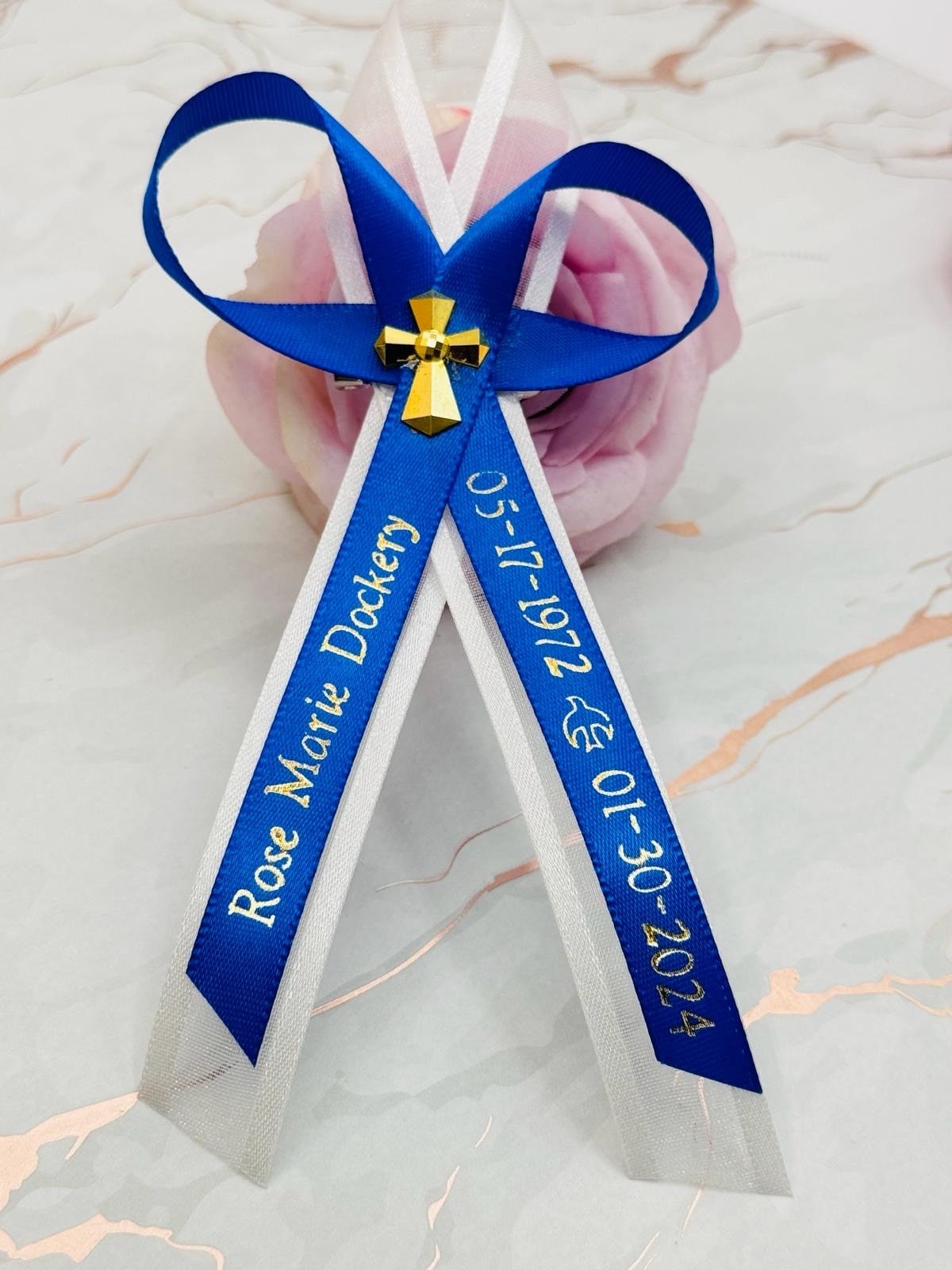 100pcs-50-24 Pcs Personalized Ribbons Funeral Favors, Ribbons With ...