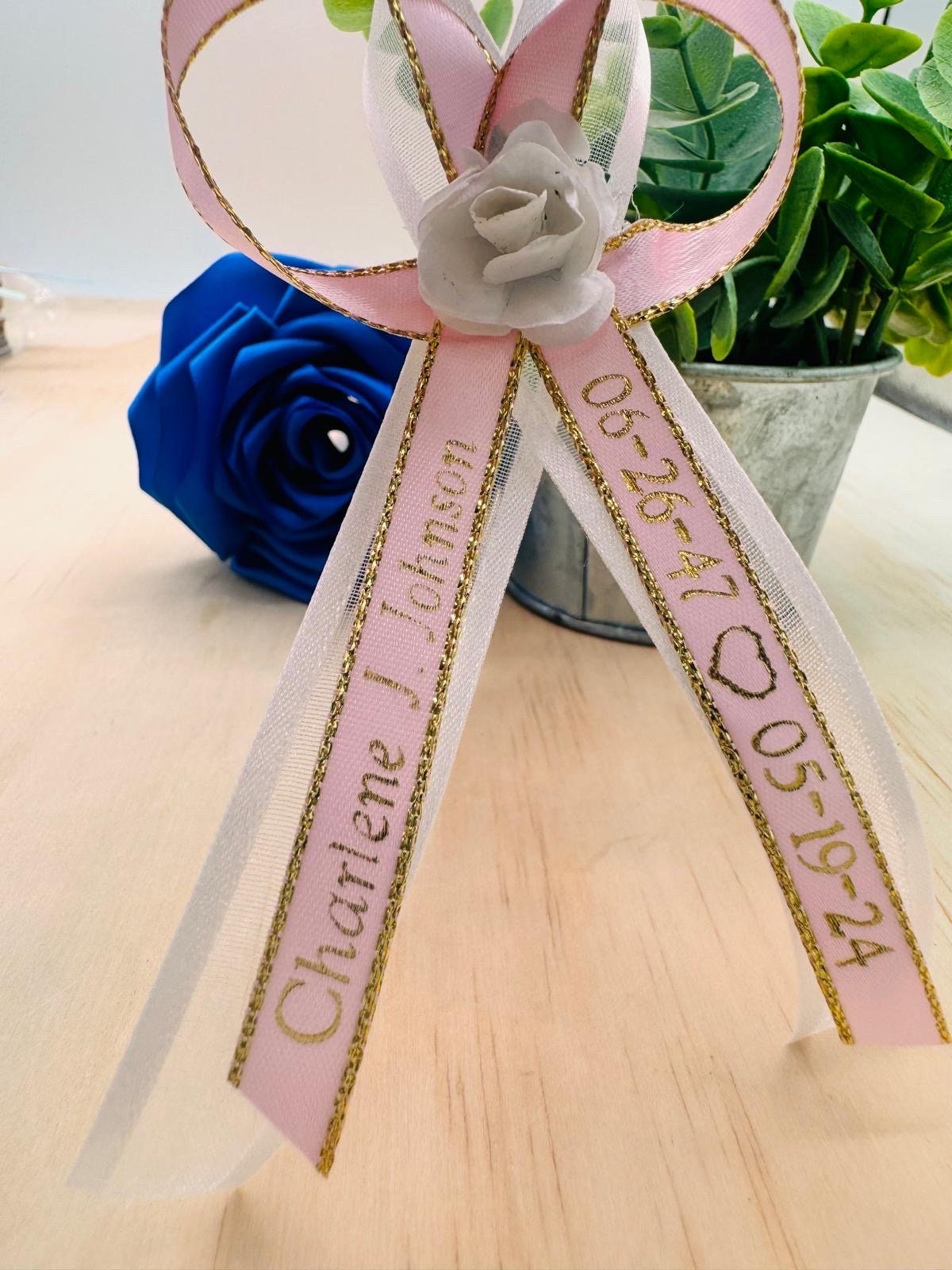 100pcs-50-24pcs Personalized Ribbons/celebration of Life Funeral Favors ...