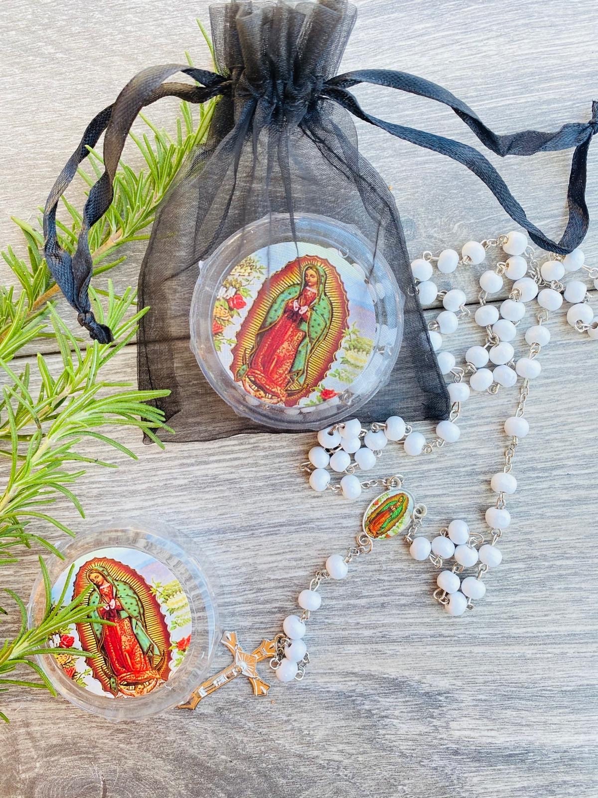 12pcs Wood Rosaries, Funeral Favors, Recuerdos Para Funeral, Memerial ...