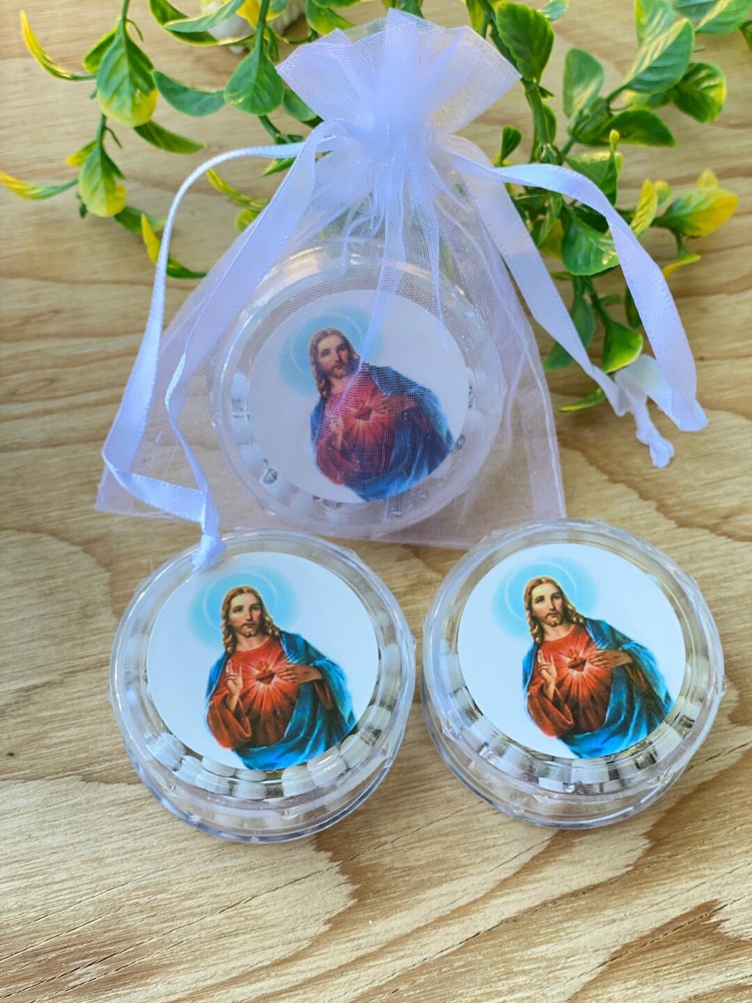 12pcs Wood Rosaries, Funeral Favors, Recuerdos Para Funeral, Memerial ...