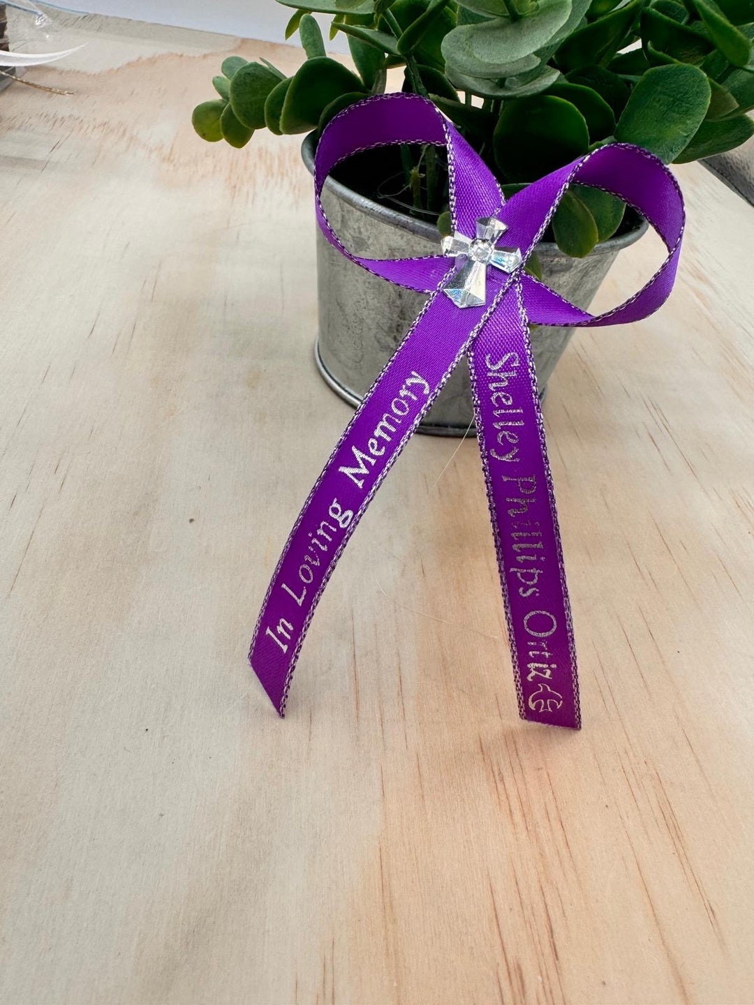100-50-24-12pcs Funeral Personalized Ribbons Bows /baptism Favors ...