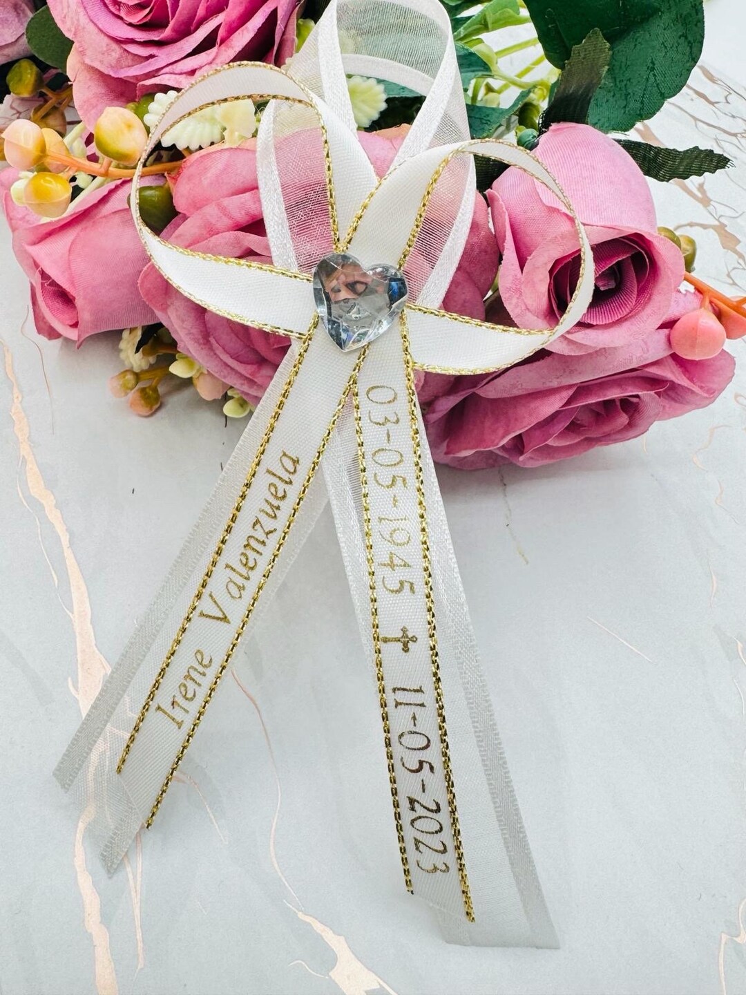 100pcs-50-24 Pcs Personalized Ribbons Funeral Favors, Ribbons With ...