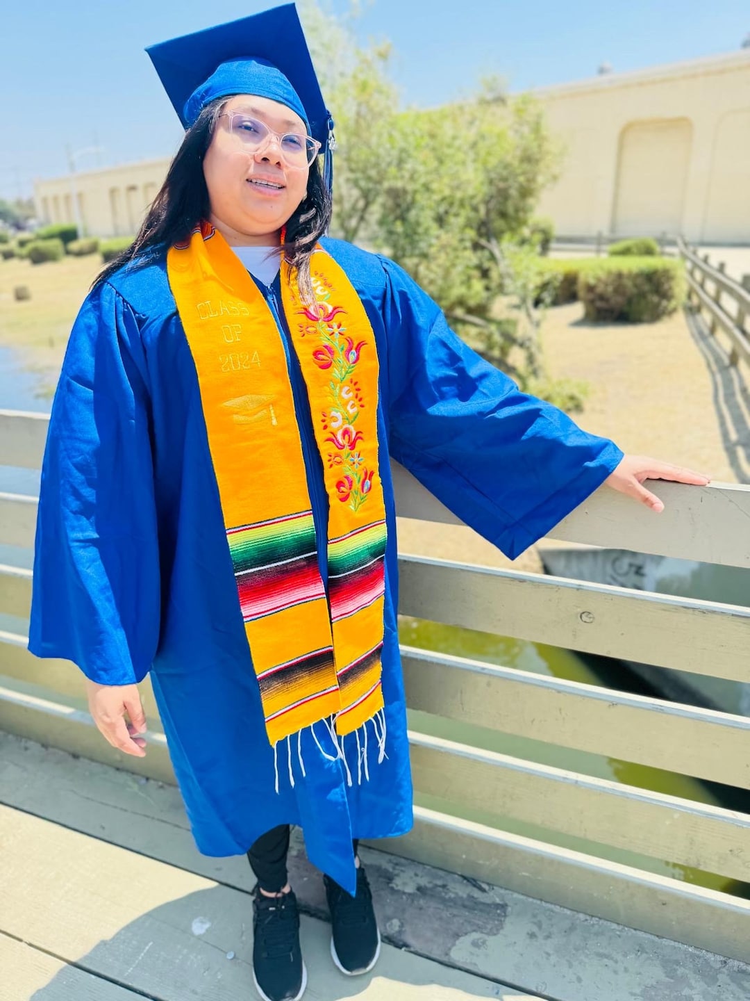 2024 Graduation Stoles/ Class of 2024 Stole/ Floras Embroidered Stole ...