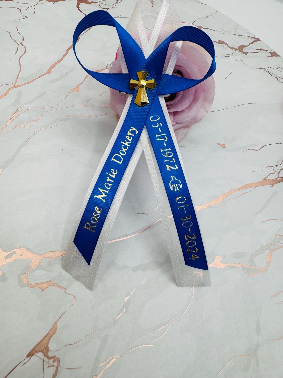 100pcs-50-24 Pcs Personalized Ribbons Funeral Favors, Ribbons With ...