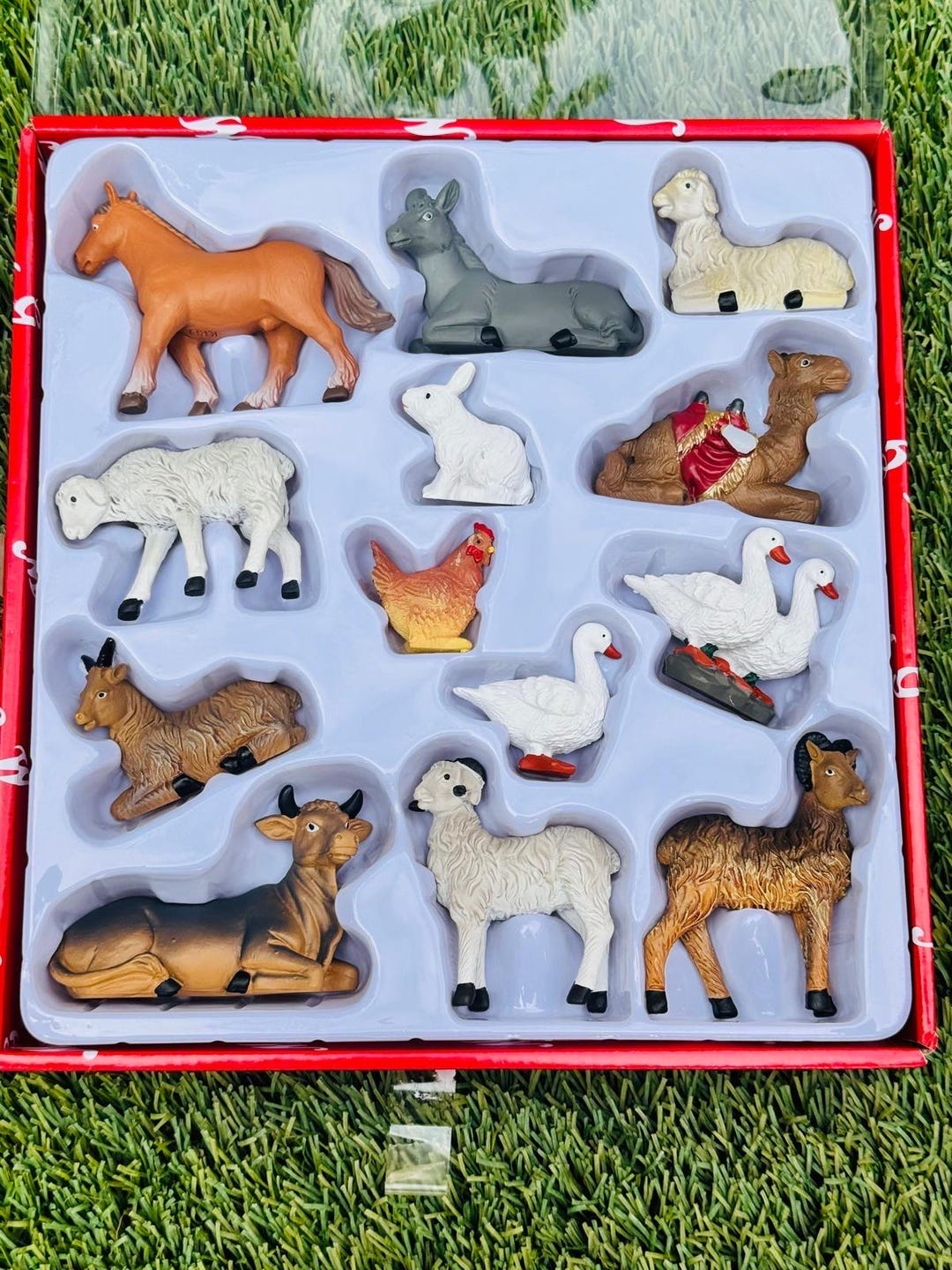 Nativity Animals, Ornament, 11pcs Set, Christmas Nativity Animals ...
