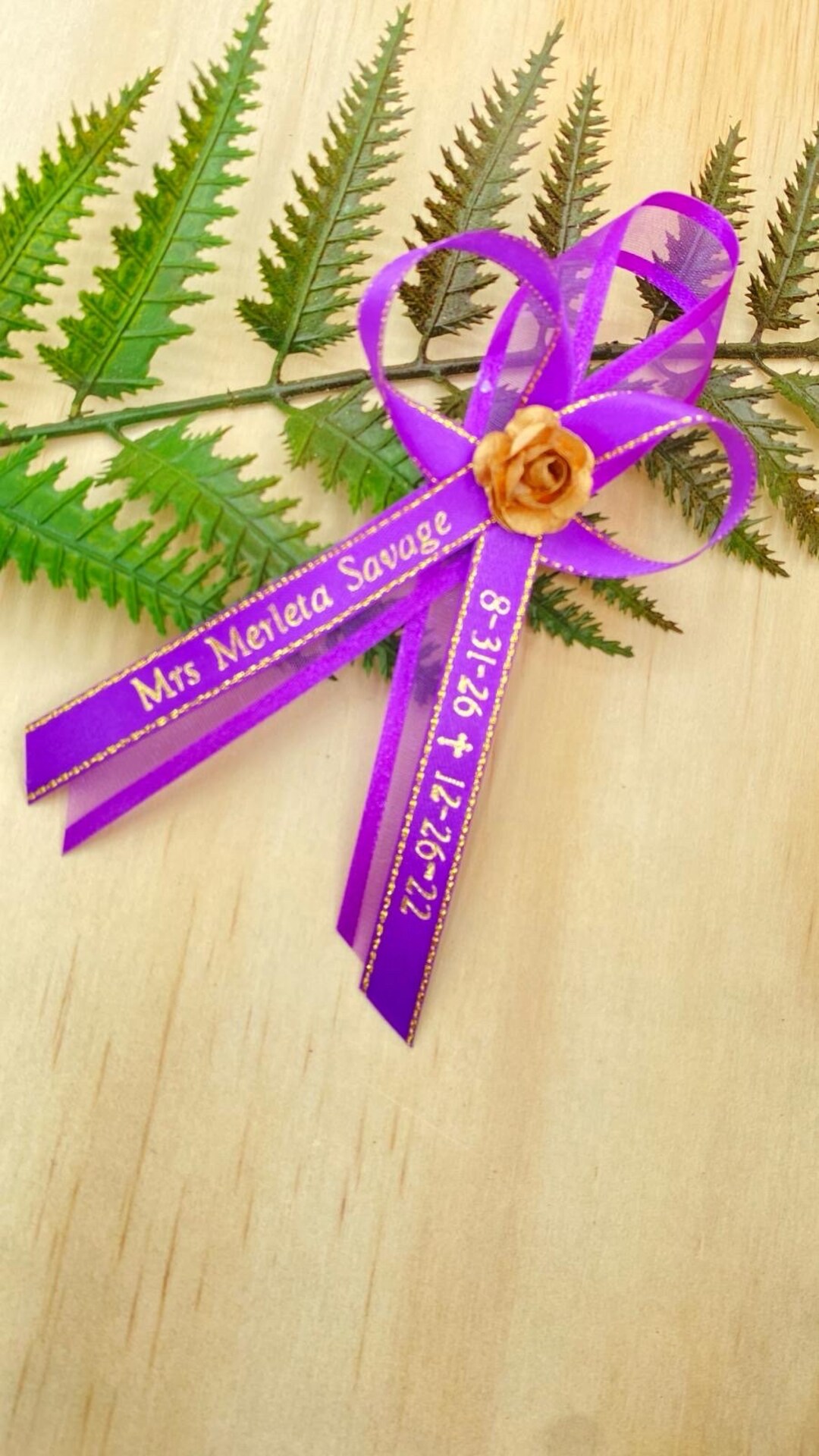 Personalized Celebration of Life Ribbon Favors, Purple Satin Ribbons - Etsy