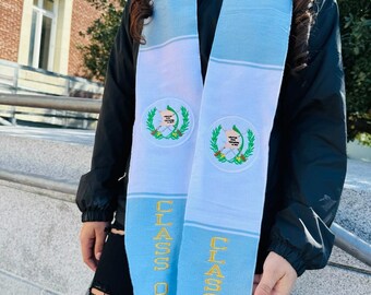 NOT CUSTOMIZABLE Guatemalan Grad Stole, American Guatemalan Sash, Class ...