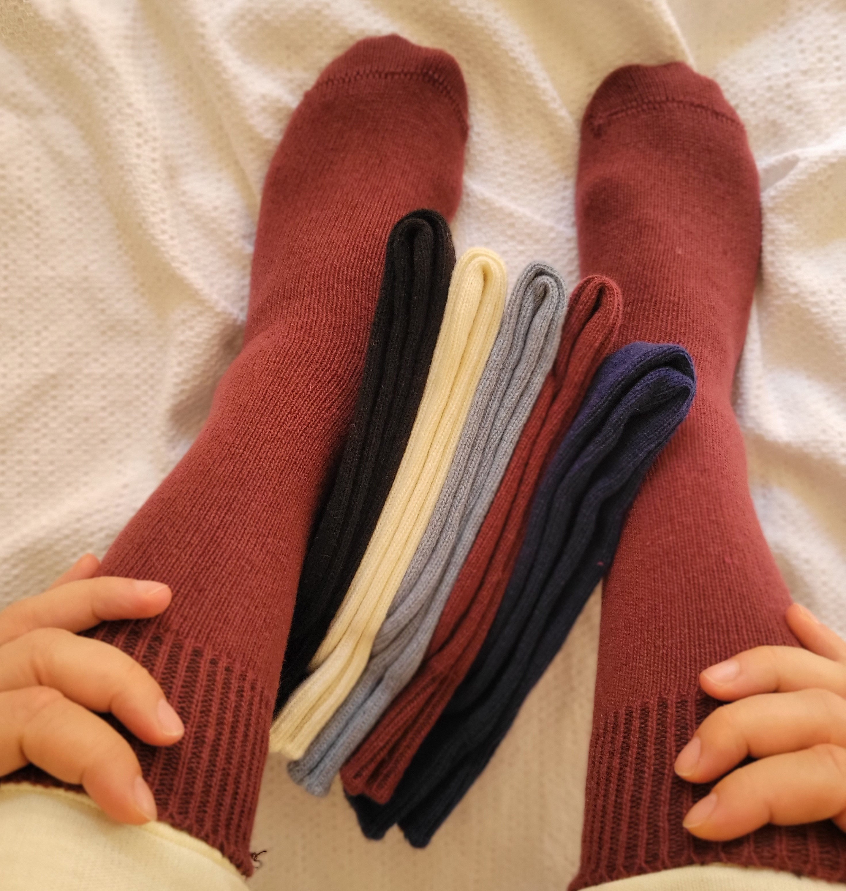 Wool Socks | 100% Merino Wool | Wool Socks Men | Thigh Knitted Wool ...