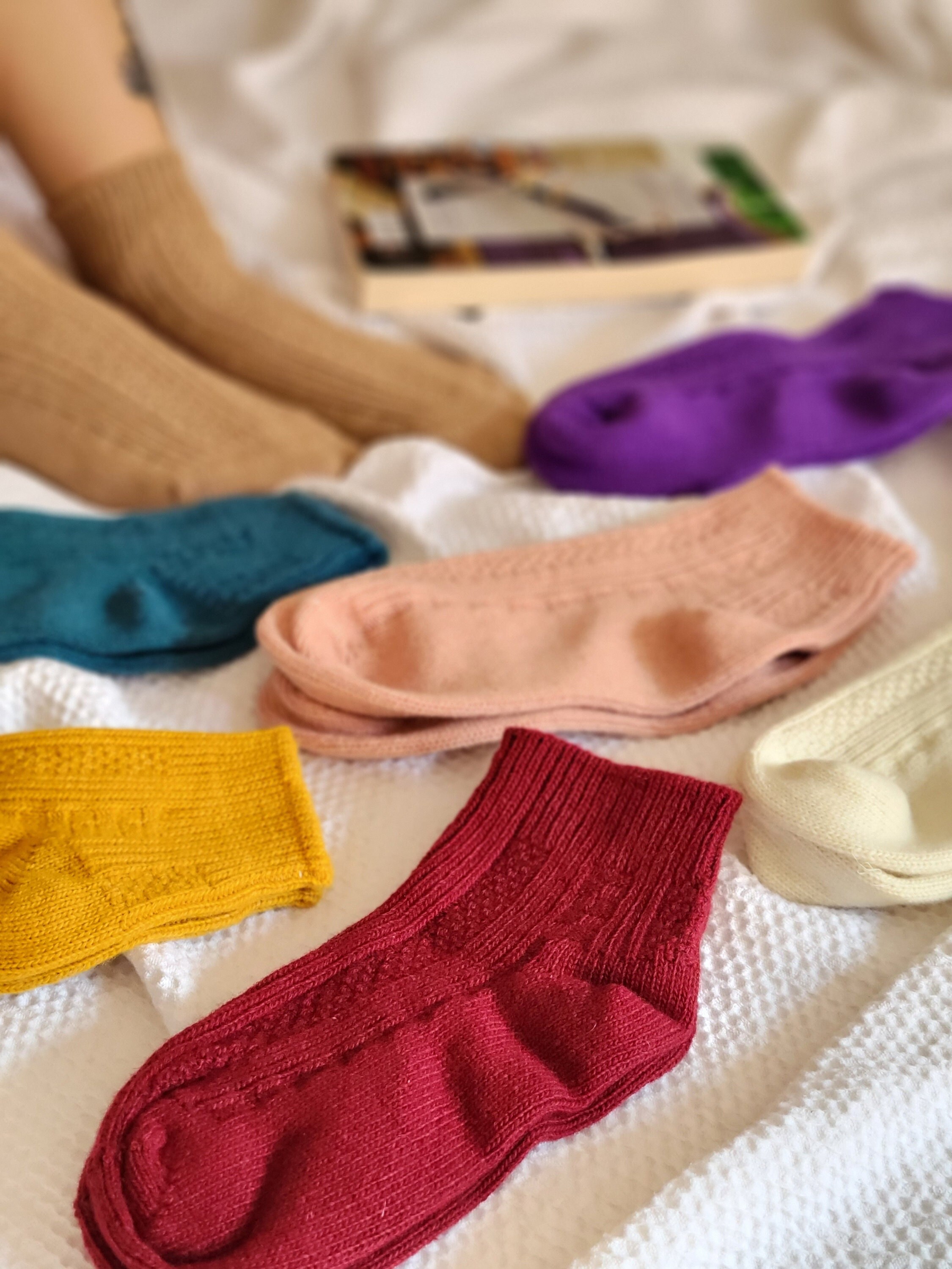 Ankle Socks / Wool Socks / Low Cut Socks / Hand Made Socks / - Etsy