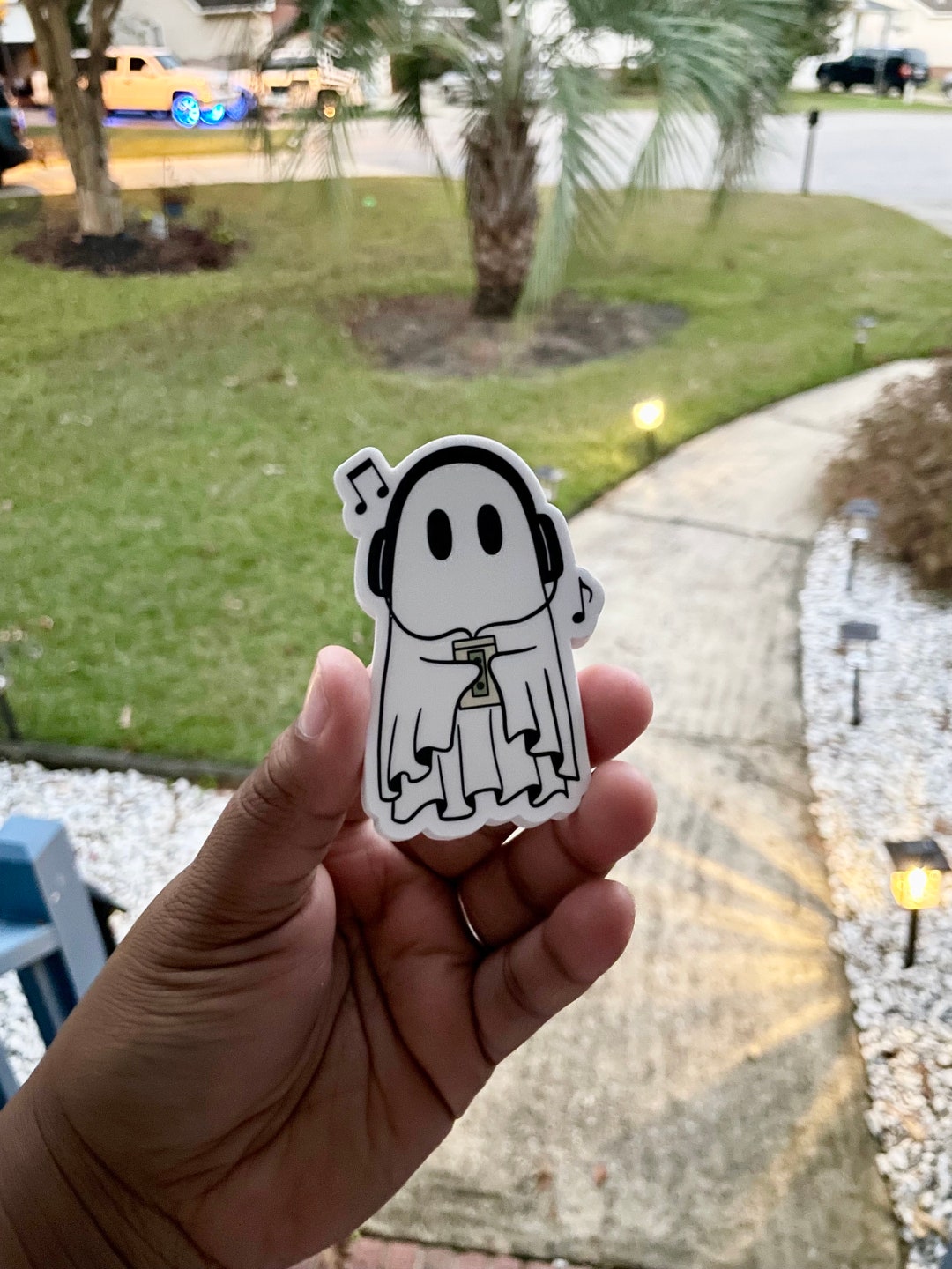 Georgie the Music Ghost Sticker - Etsy