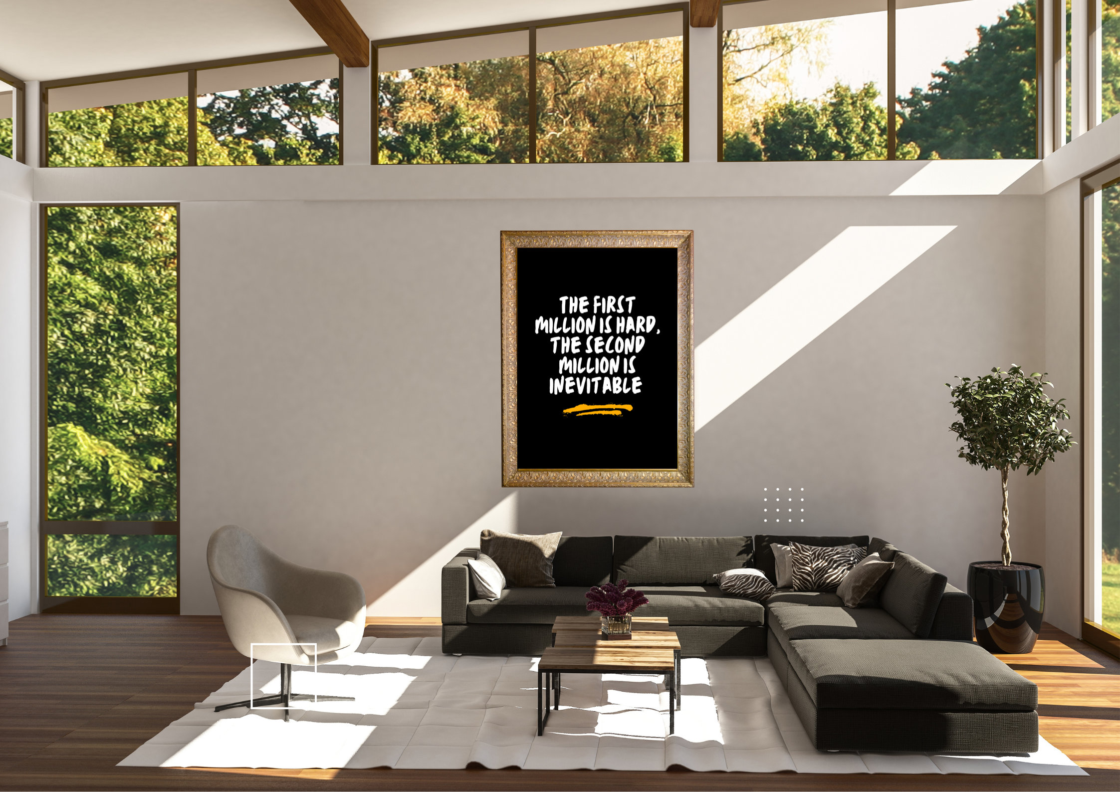 The First Million - Motivational Wall Art - Etsy