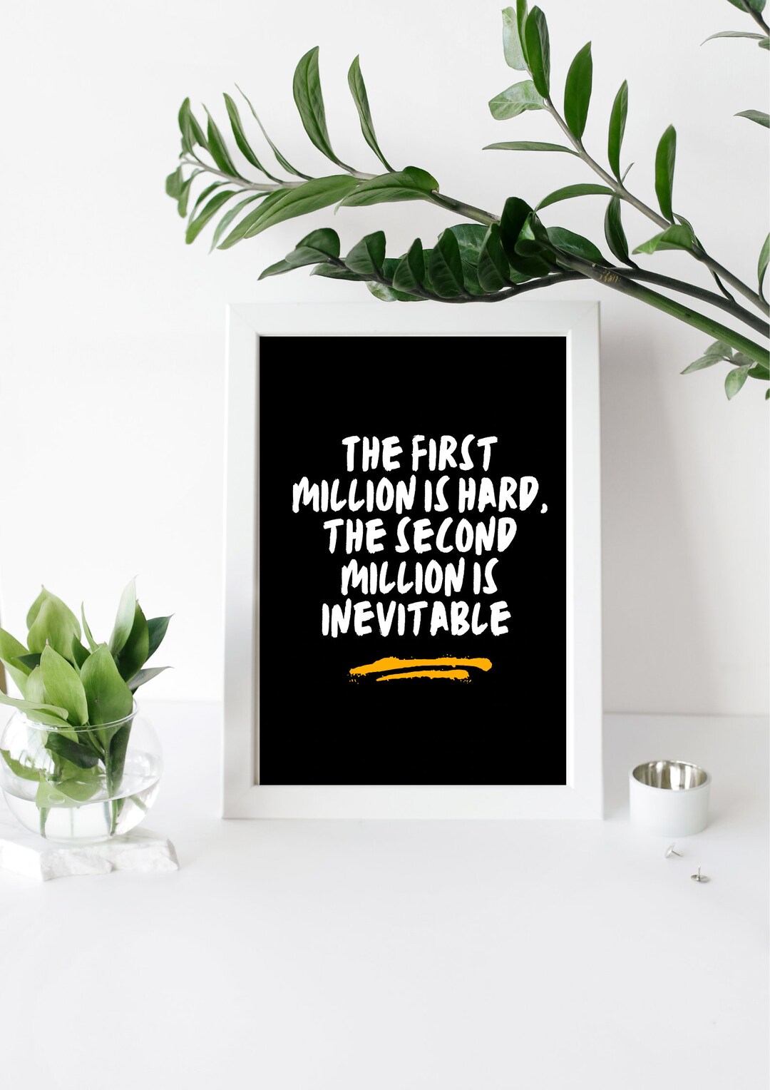 The First Million - Motivational Wall Art - Etsy