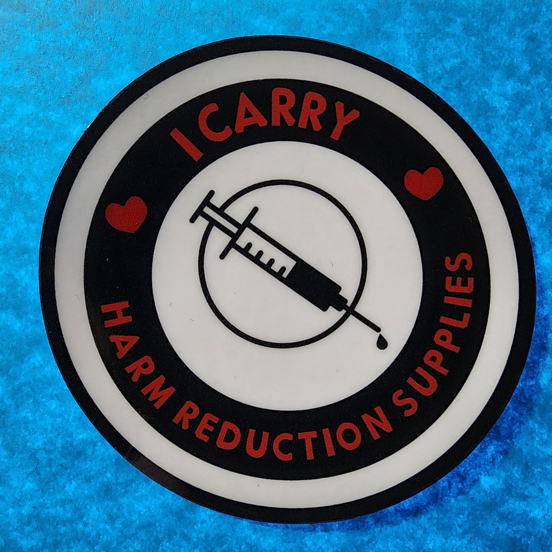 Clearance I Carry Harm Reduction Supplies Syringe Water Resistant Sticker - Etsy
