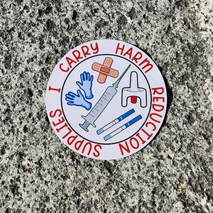 I Carry Harm Reduction Supplies - Naloxone - Overdose Prevention ...