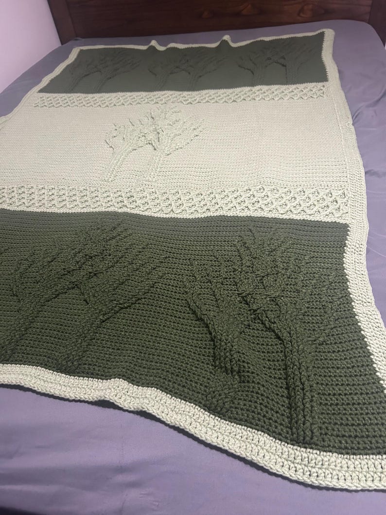 Tree of Life Crochet Blanket - Etsy