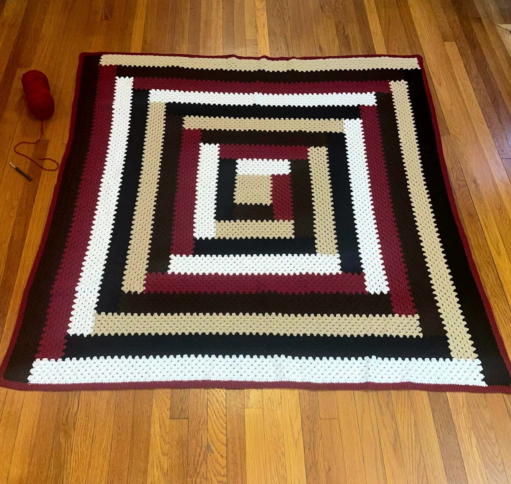 Crochet Granny Log Cabin Blanket - Etsy