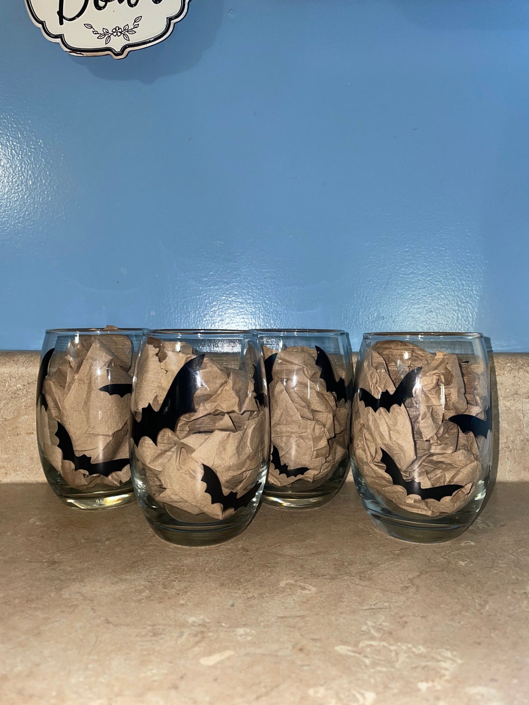 Bat Wine Glass - Etsy