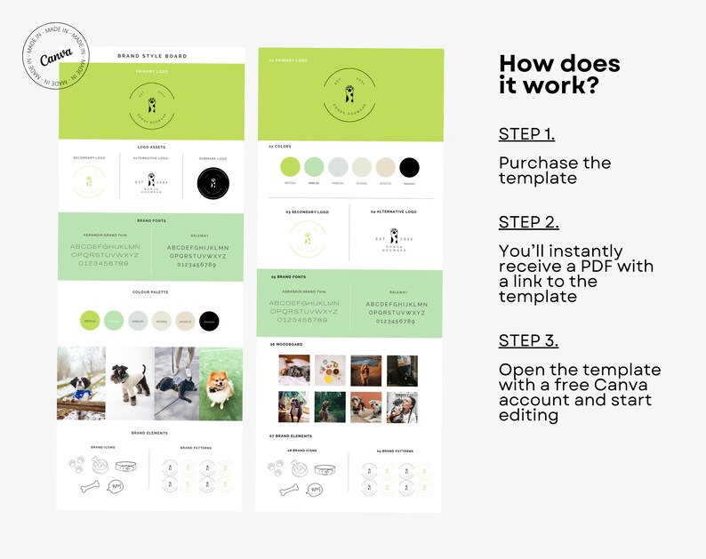 Brand Guide Template Canva. the Ultimate Minimal Branding Kit/ - Etsy