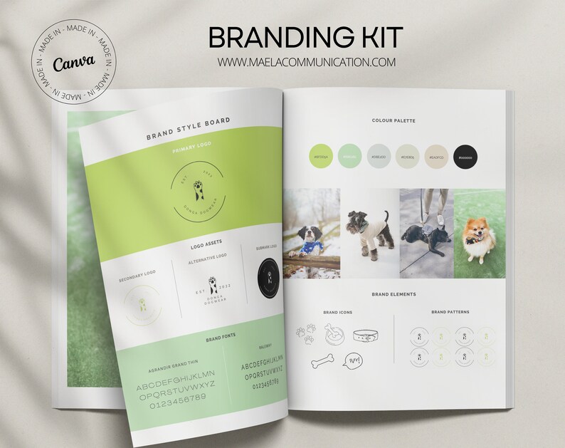 Brand Guide Template Canva. the Ultimate Minimal Branding Kit/ Brand ...