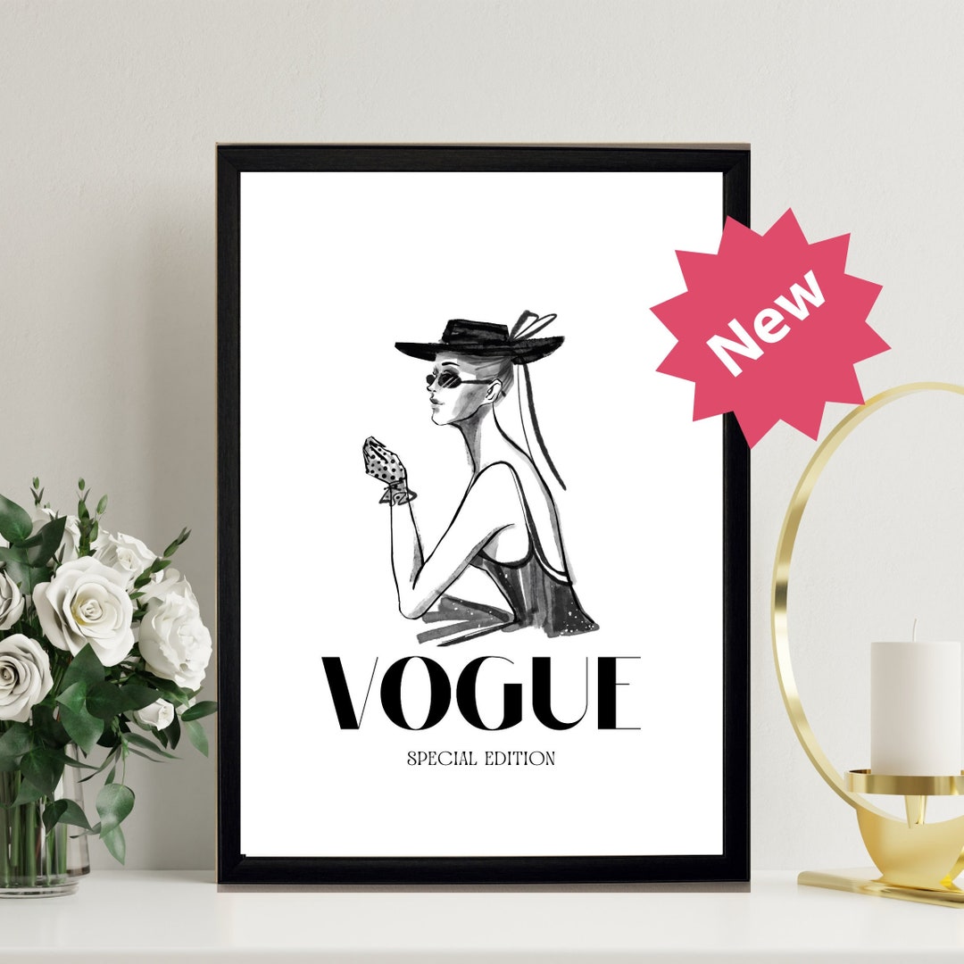 VOGUE Fashion Poster VOGUE Fashion Print, Instant Download, Fashion ...