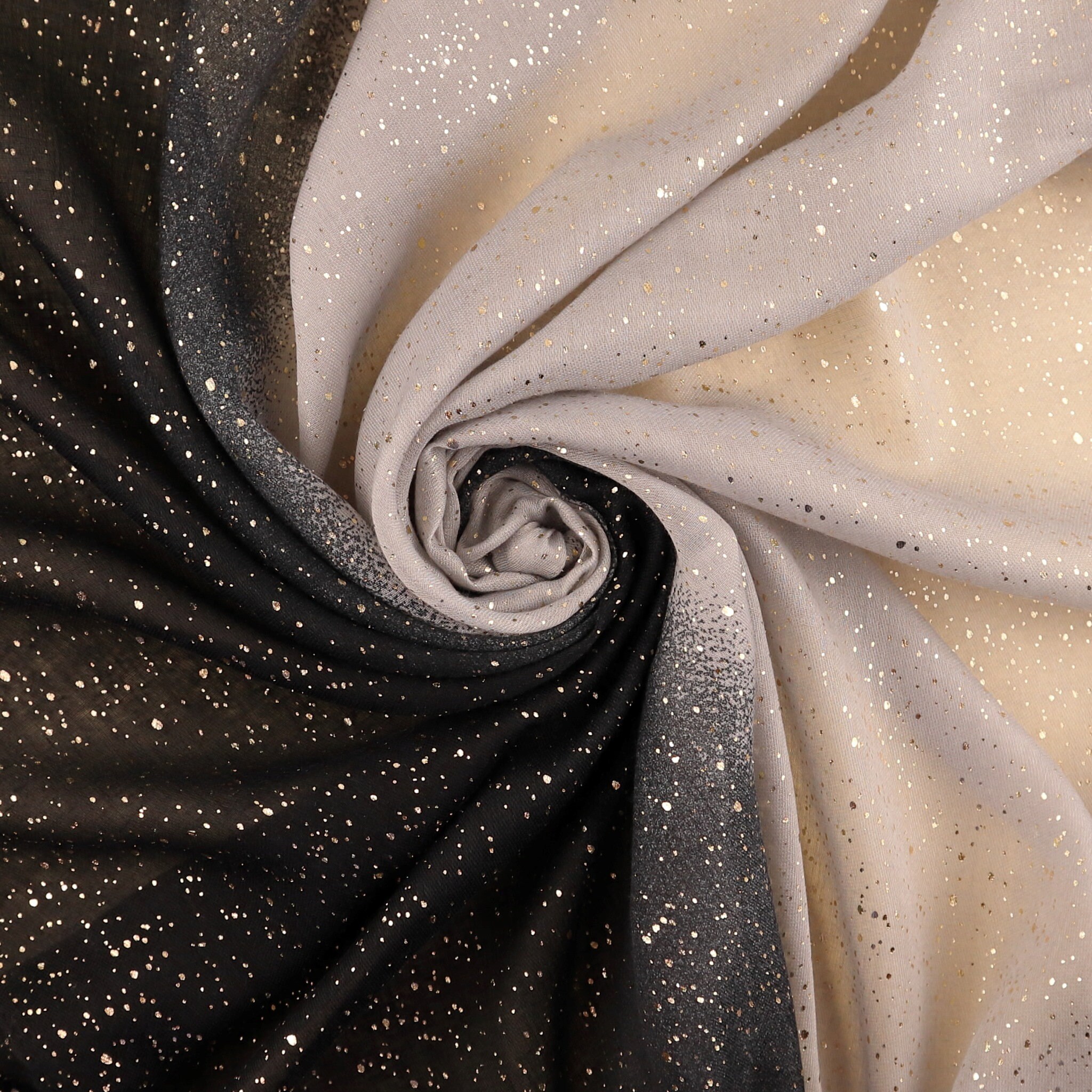 Black and Grey Ombre Super Soft Lightweight Large Sparking Glitter ...