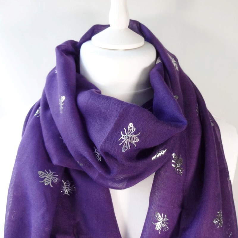 Purple Christmas Cotton - Etsy UK