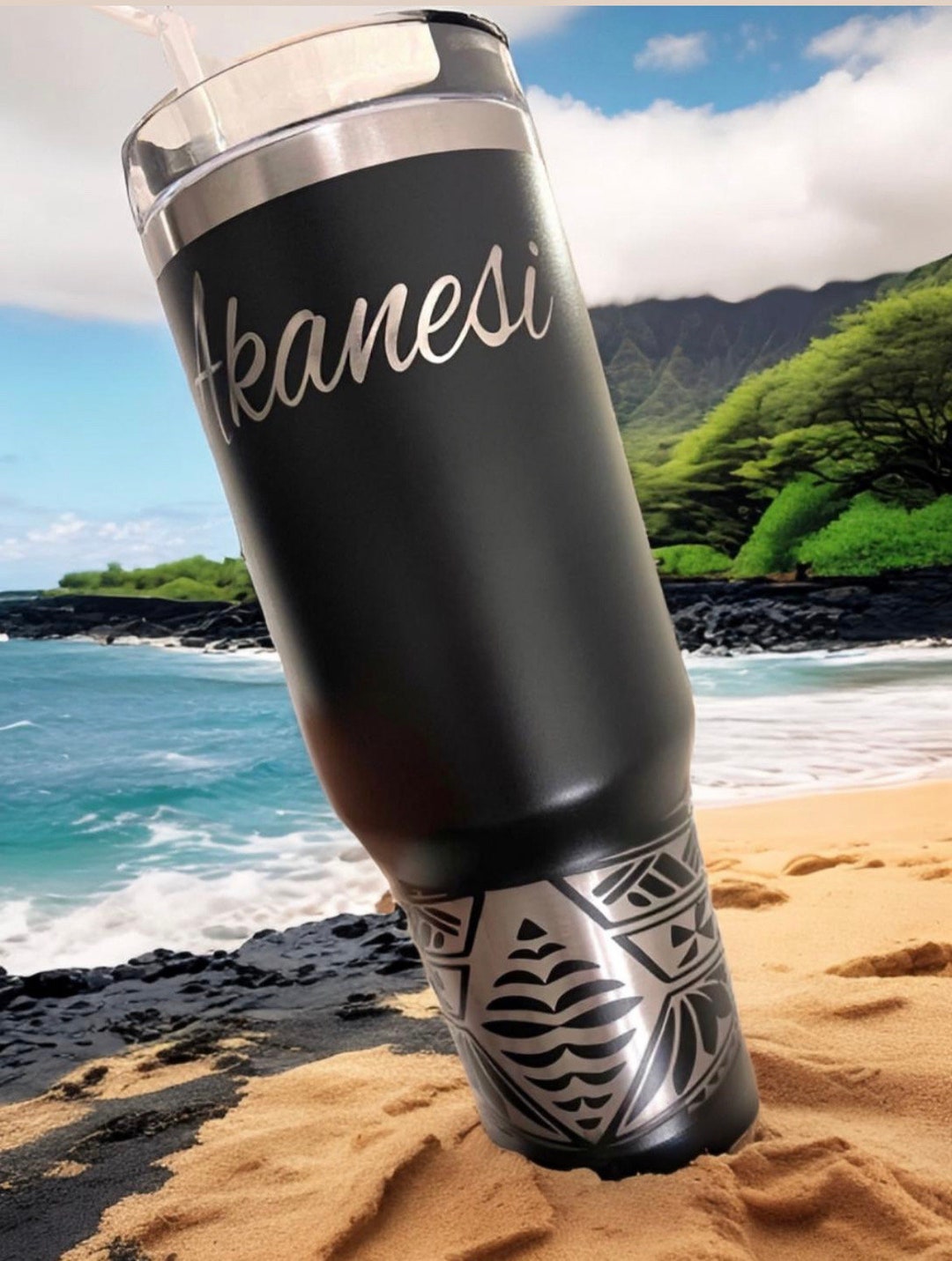 Samoan Tribal Tongan Tribal Hawaiian Tattoo Custom Laser Polynesian ...