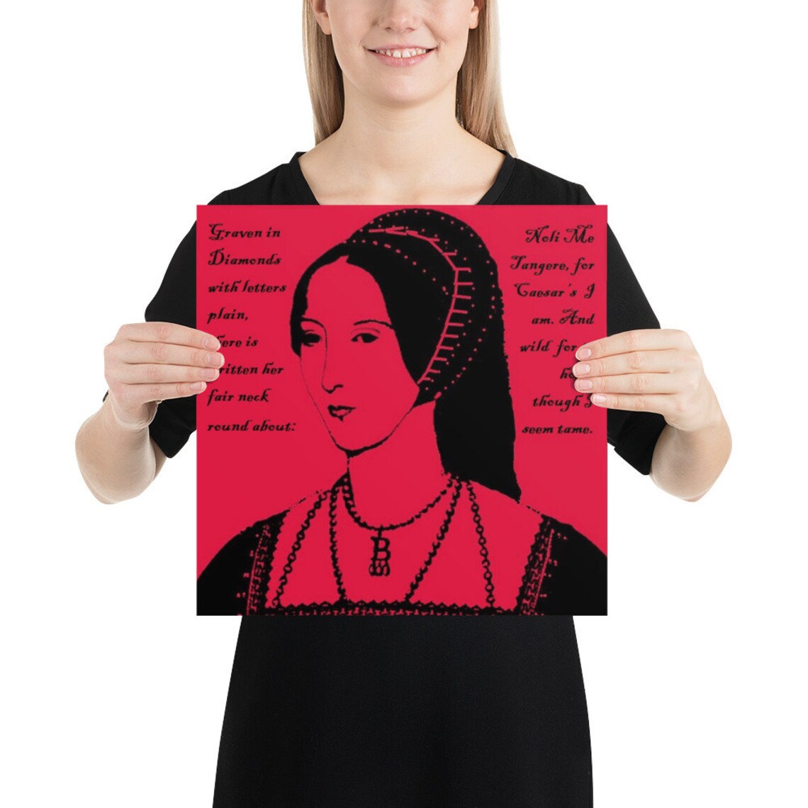 Queen Anne Boleyn Poster With Poem by Thomas Wyatt Noli Me - Etsy