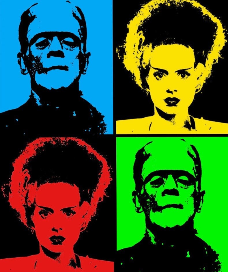 Bride Of Frankenstein Pop Art