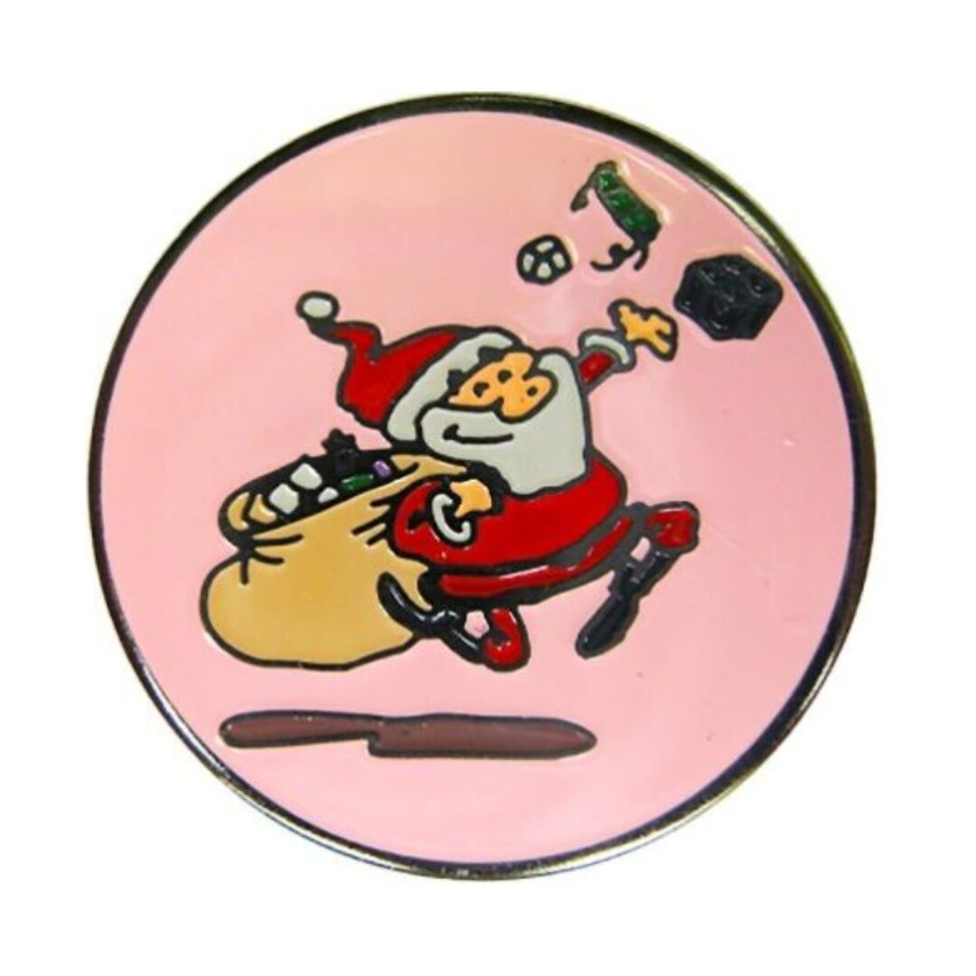 Santa Sack Christmas Golf Ball Marker & Snowflake Hat Clip - Etsy