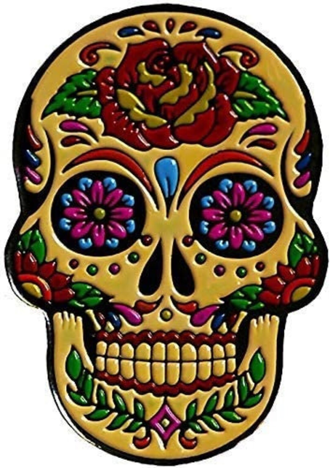 Be the Ball 4U Dia De Los Muertos Cool Designs Skull Mask Shaped Dawn ...