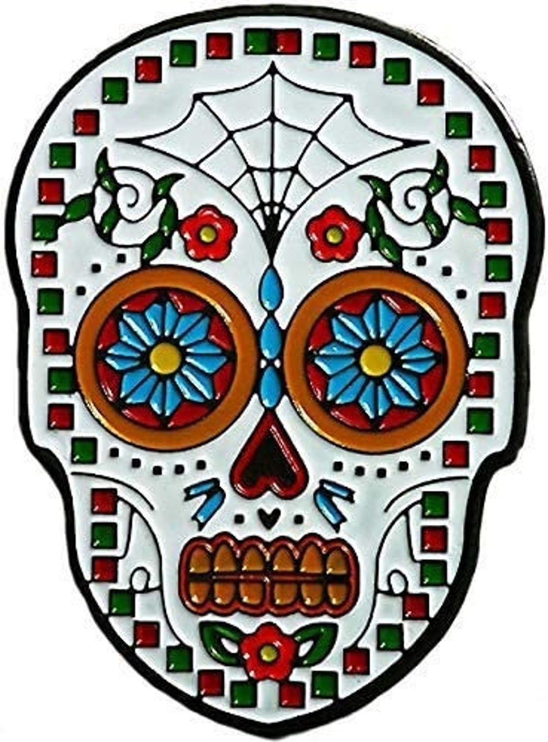 Be the Ball 4U Dia De Los Muertos Cool Designs Skull Mask Shaped Dawn ...