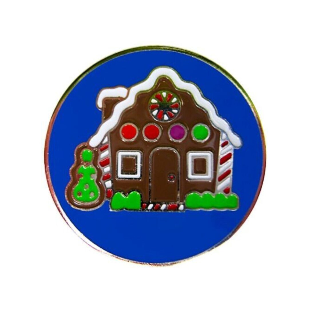 Gingerbread House Christmas Golf Ball Marker & Snowflake Hat Clip - Etsy