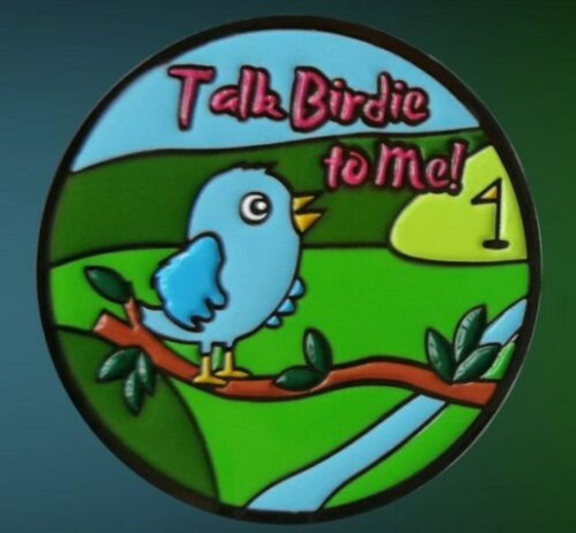 Real Birdie Design Golf Ball Markers & Matching Hat Clip - Etsy