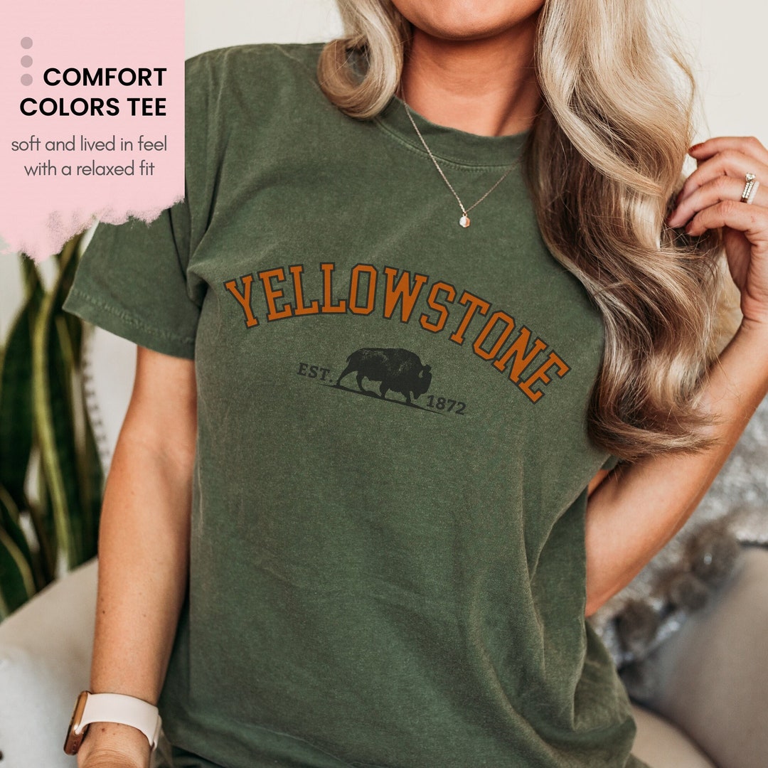 Yellowstone Varsity Letters Comfort Colors Premium T-shirt - Etsy
