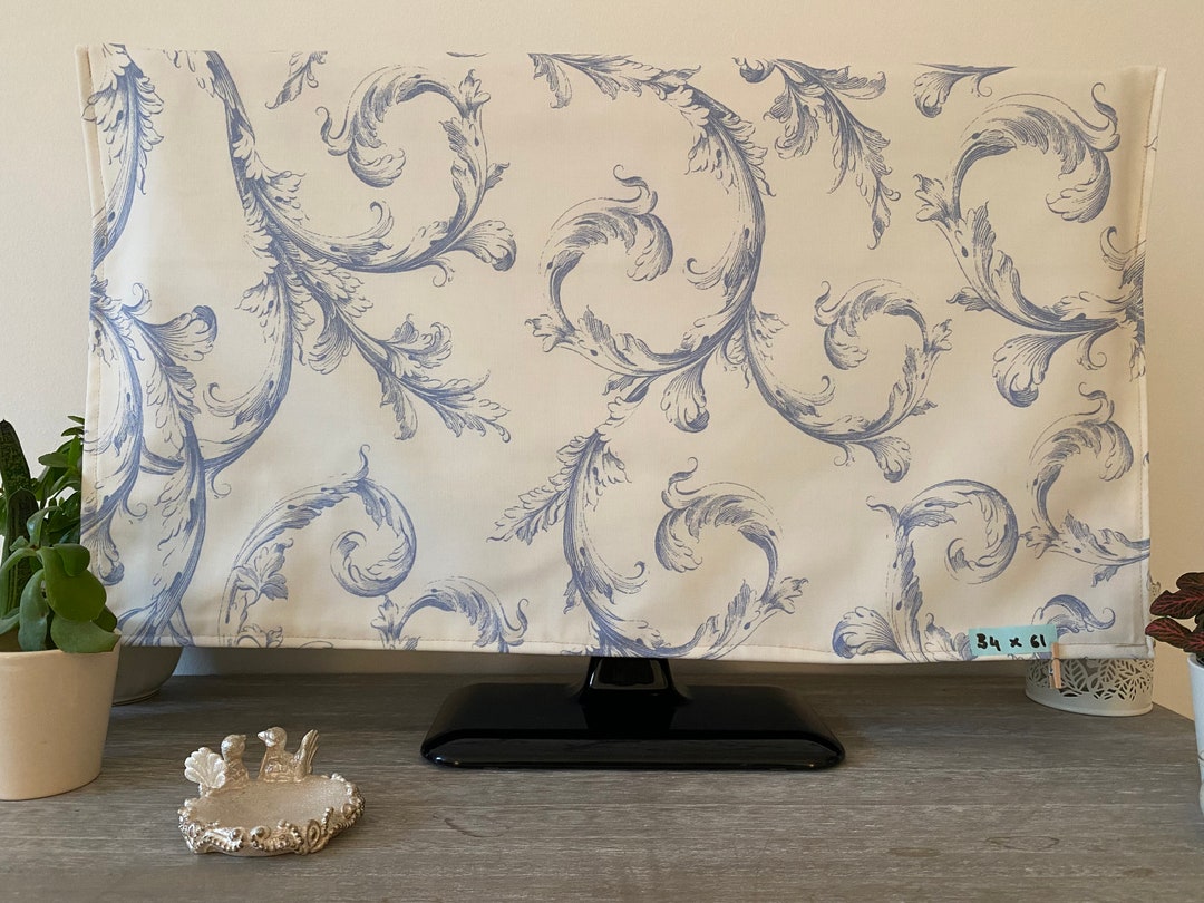TV Cover the Blue Arabesques of Casadéco 34X61 Cm, Casadeco Fabric ...