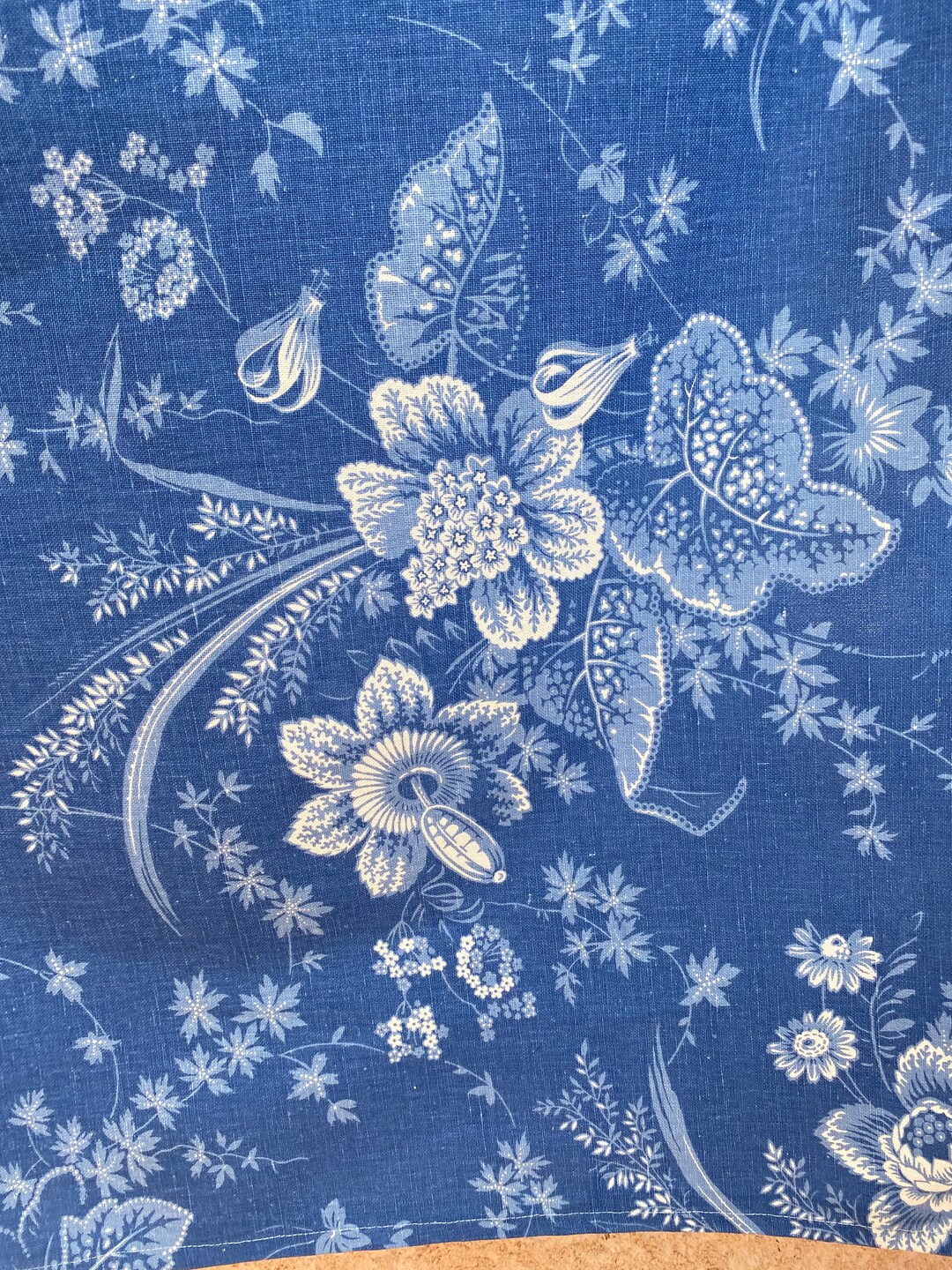 TV Cover indigo Flowers by Waverly 87x60 Cm - Etsy