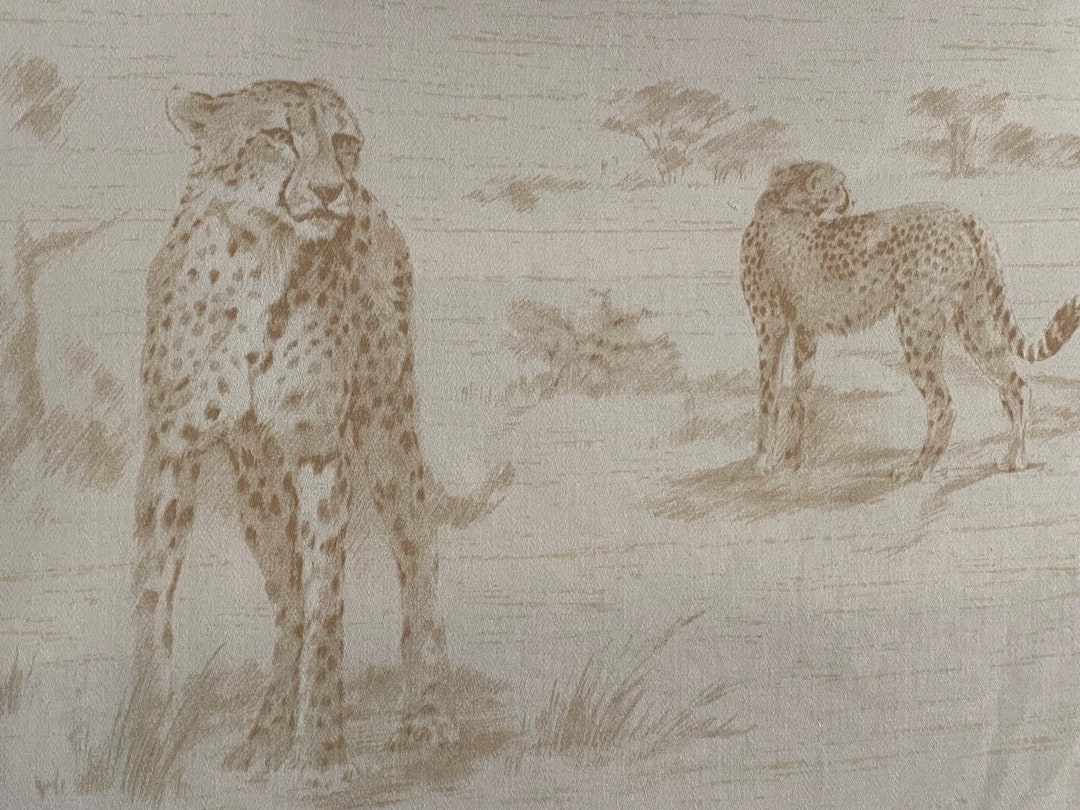 TV Cover les Panthères Sepia 89X136 Cm, Fabric TV Cover, Screen ...