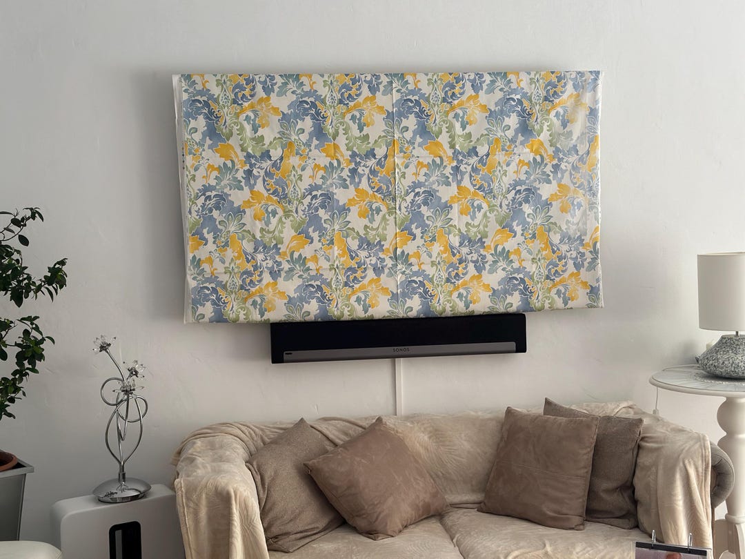 Housse TV 146x90 Cm Dolce Vita,couverture Télé Boussac,protection écran ...