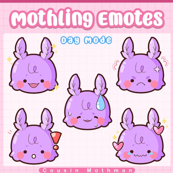 Cute Mothman Emojis Twitch - Etsy