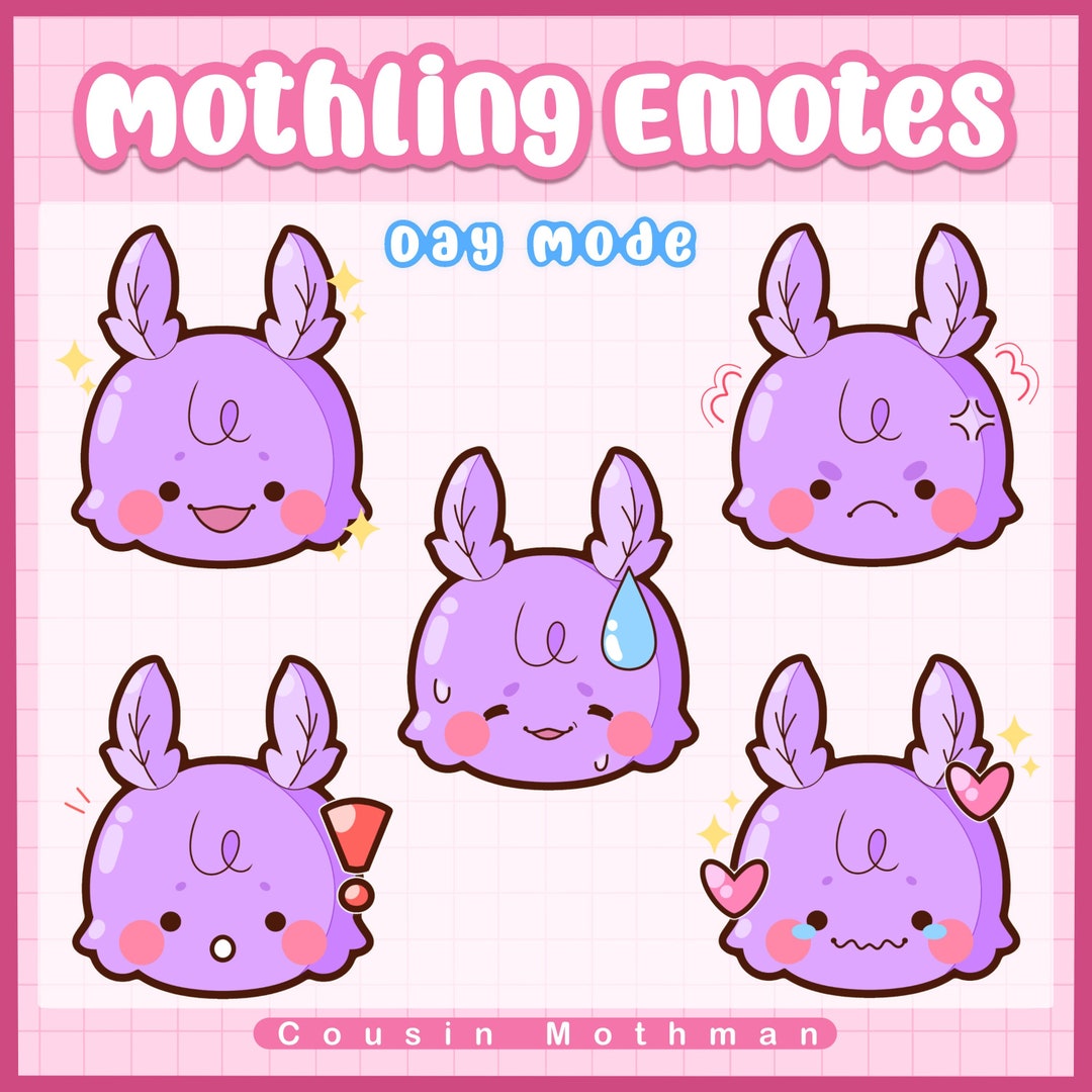 Mothling Emotes | Instant Digital Download for Twitch, Discord and More ...