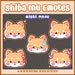 Shiba Inu Emotes Instant Digital Download for Twitch, Discord and More ...