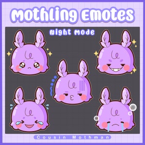 Mothling Emotes Part 2 | Instant Digital Download for Twitch, Discord ...