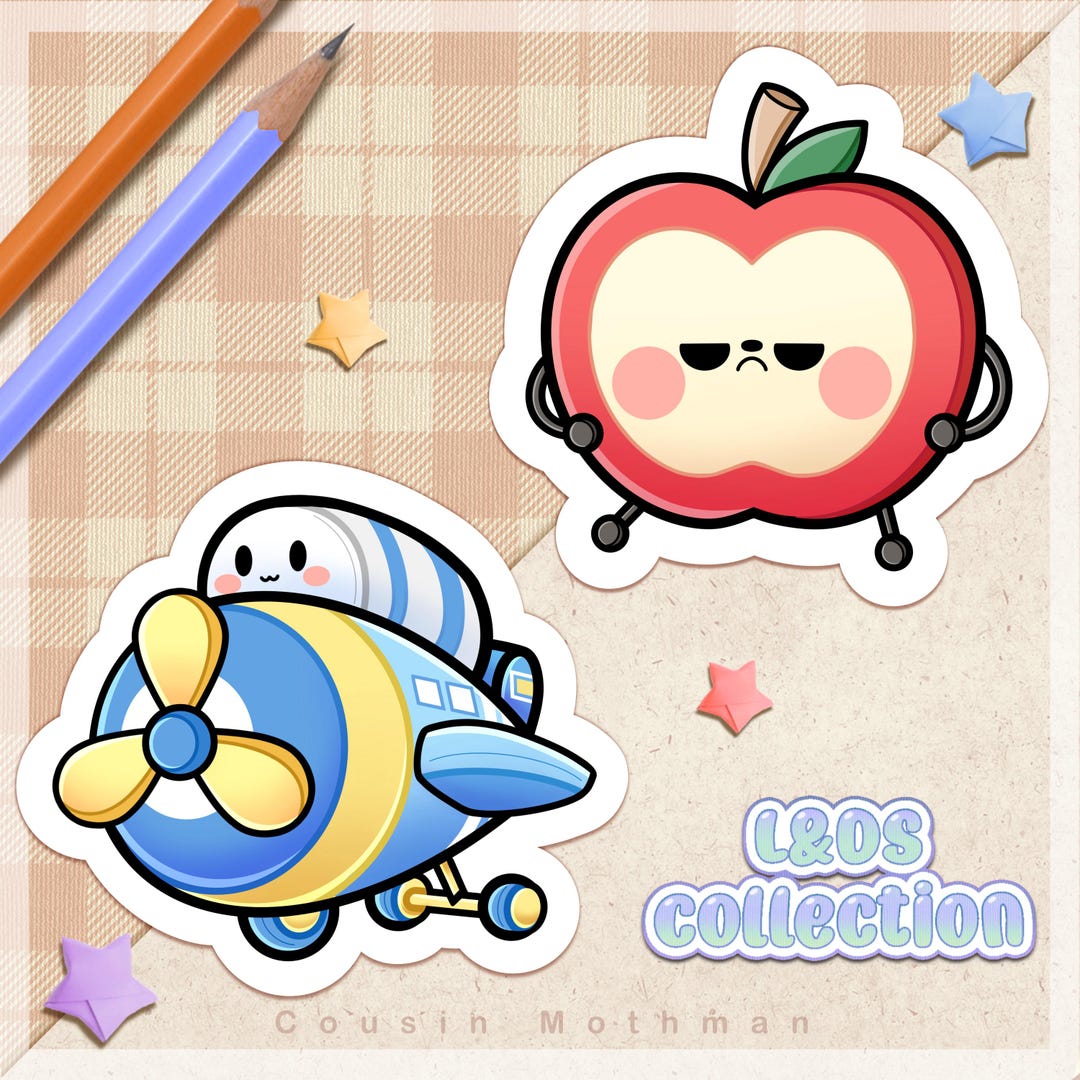 Love and Deepspace Caleb Plushie Sticker Set | L&D, LADS, Otome Game ...