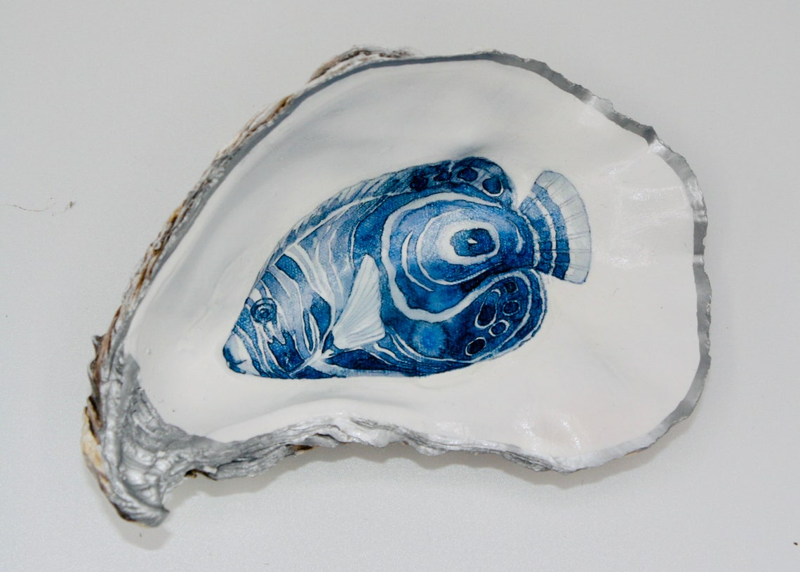 Decorated Oyster Shells - Etsy