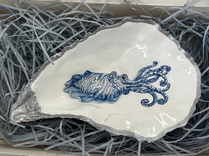 Decorated Oyster Shells - Etsy