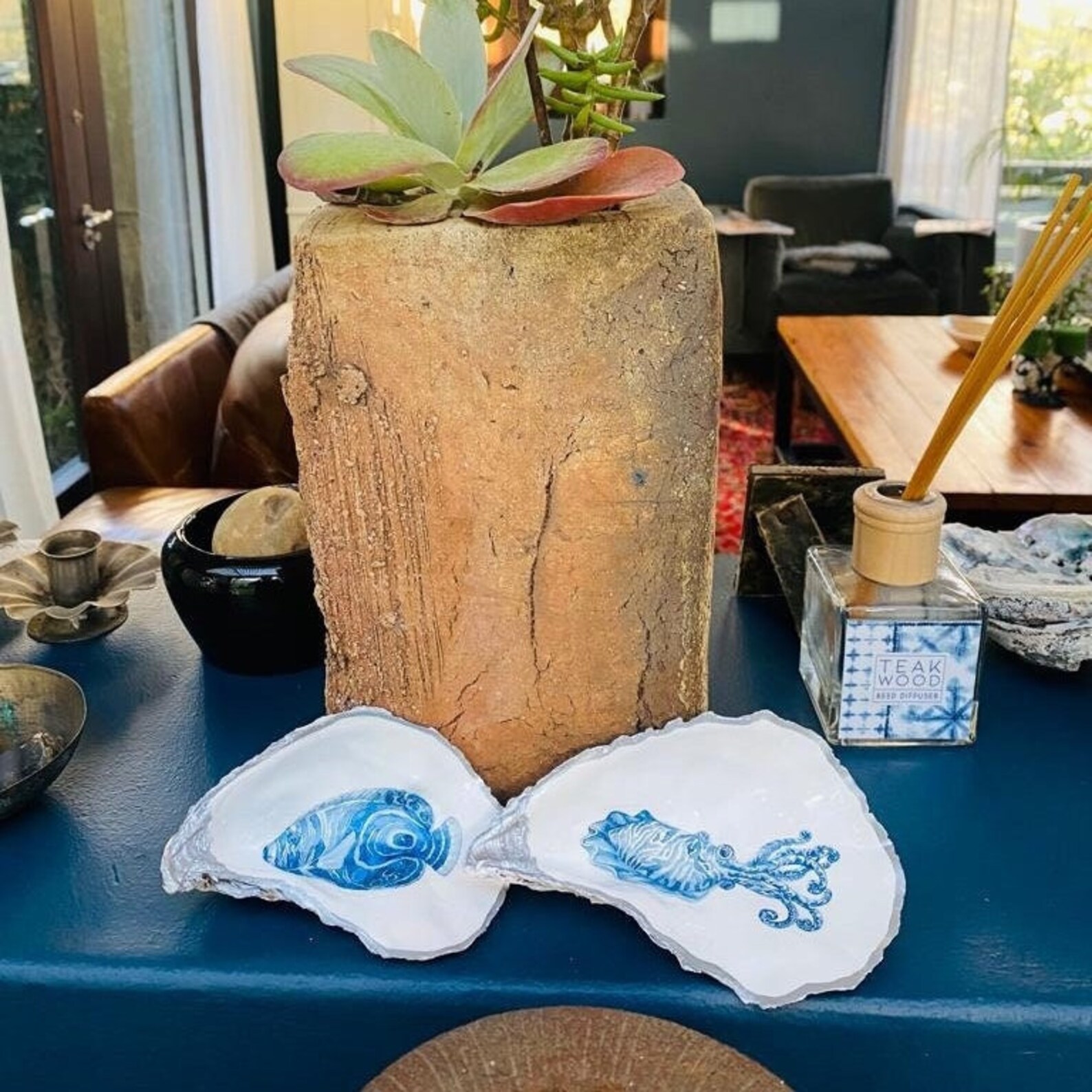 Decorated Oyster Shells - Etsy