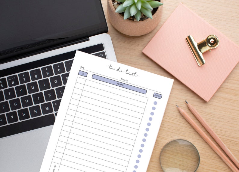 A4- Blue To-do Printable - Etsy