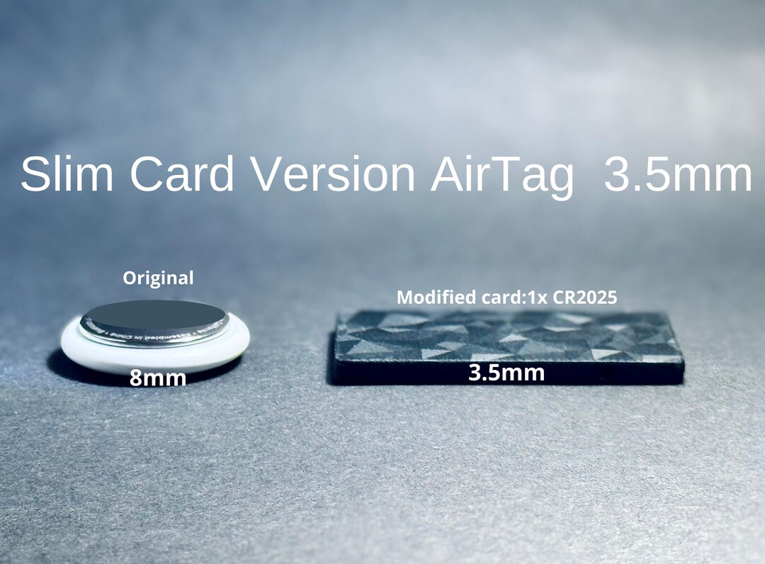Slim AirTag Card 3.5mm Thin Design, Replaceable Battery, Ideal for ...