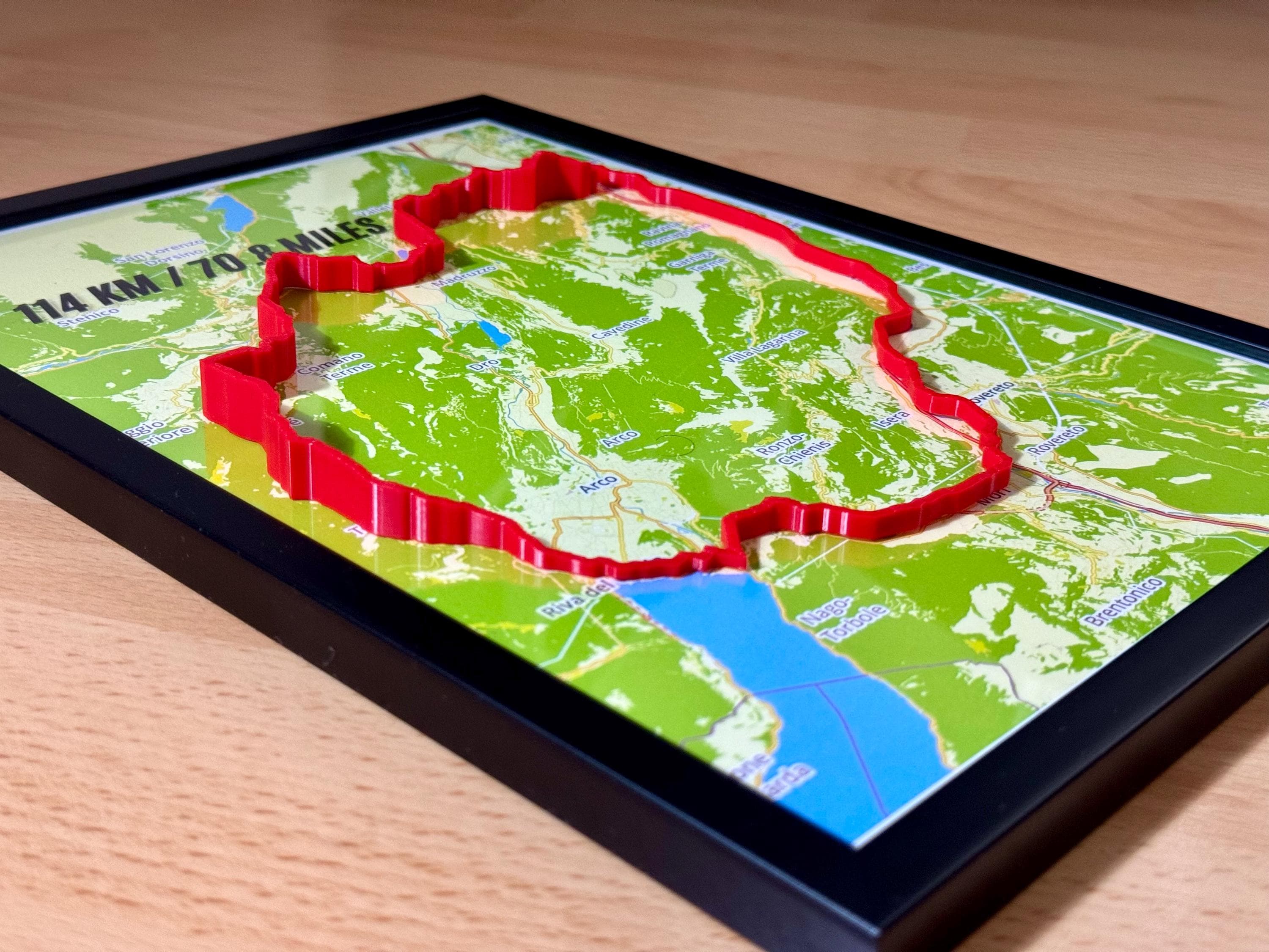 Personalized 3D GPX Route Map – Custom Trail Running, Hiking, Cycling ...